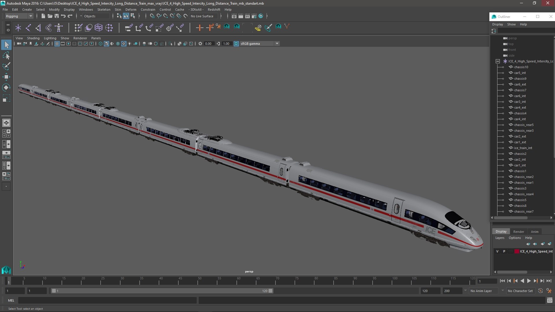 3D Model ICE 4 High Speed Intercity Long Distance Train - TurboSquid ...