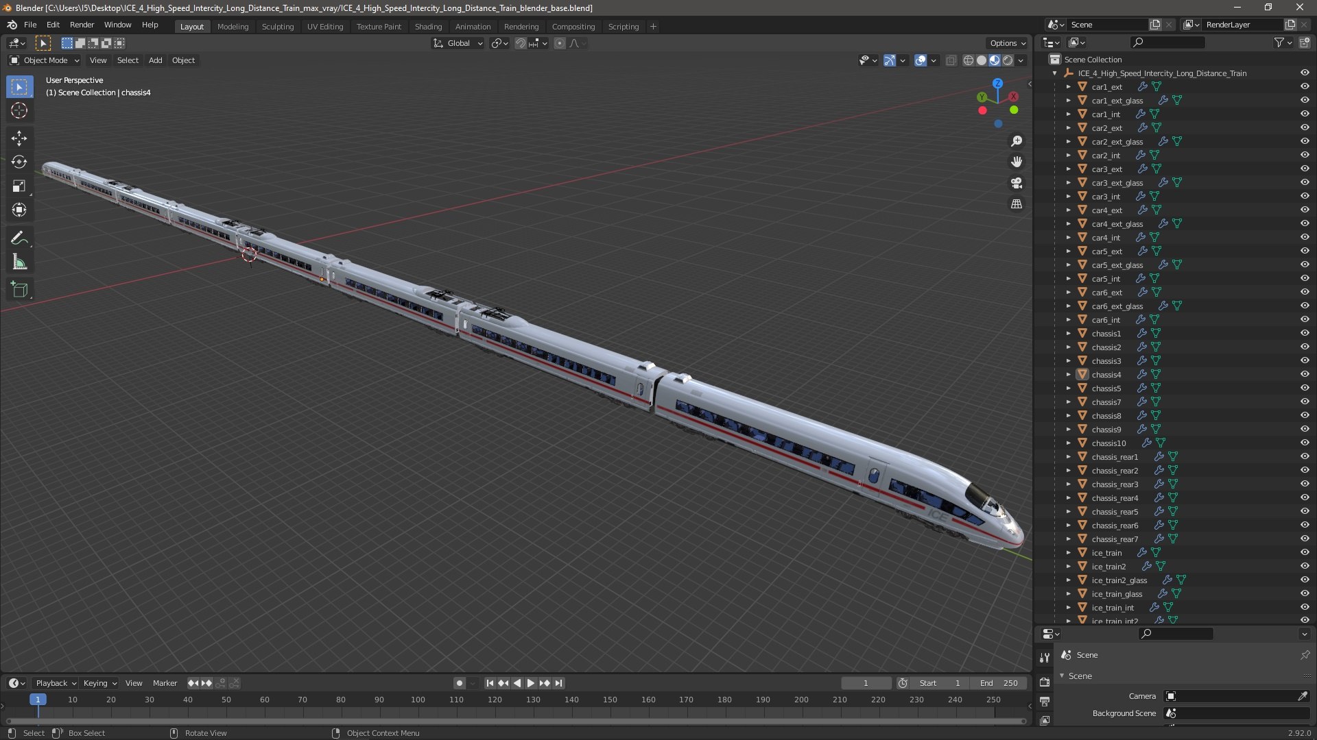 3D Model ICE 4 High Speed Intercity Long Distance Train - TurboSquid ...