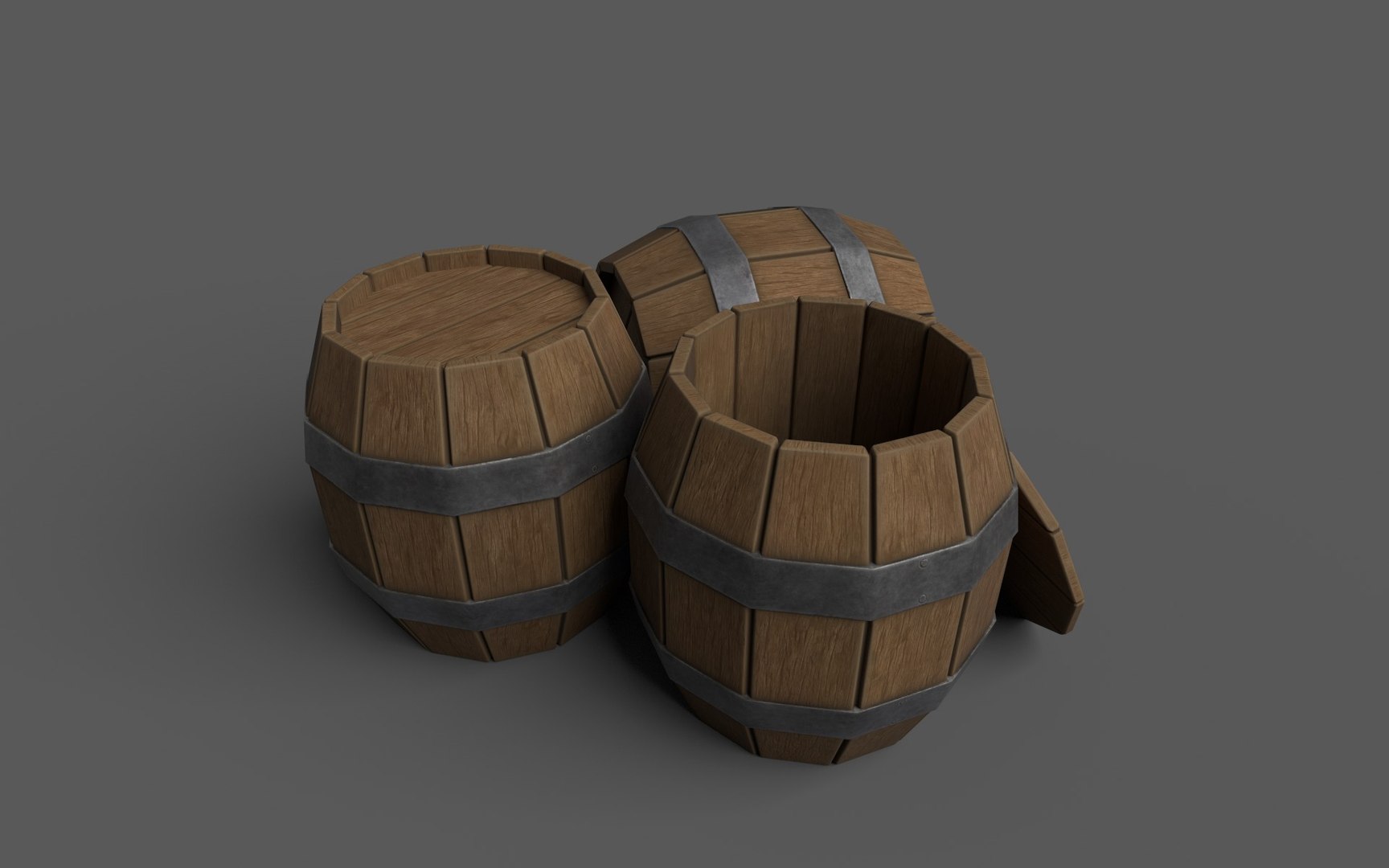 Wooden Barrel Pack 3D model - TurboSquid 2077715