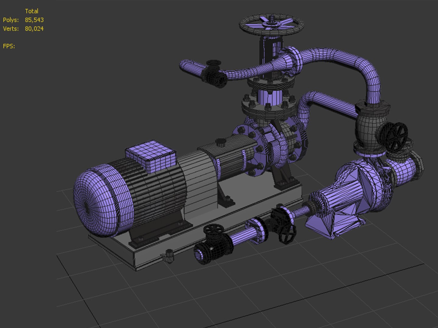 3D Engine Motor Air Pump - TurboSquid 1582456