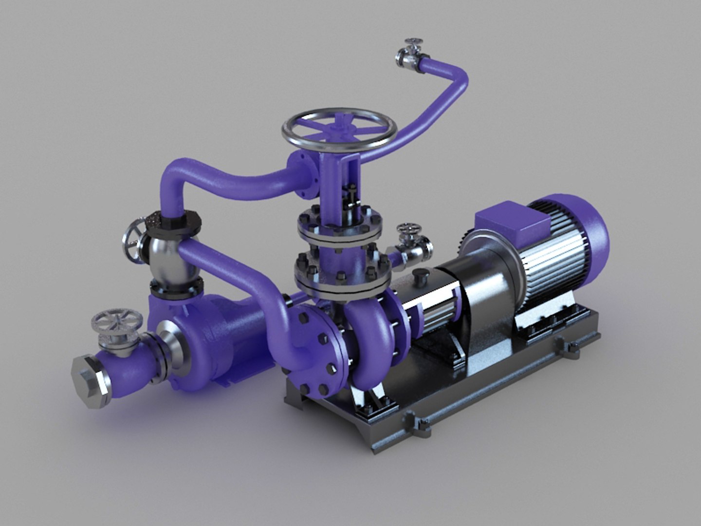 3D Engine Motor Air Pump - TurboSquid 1582456