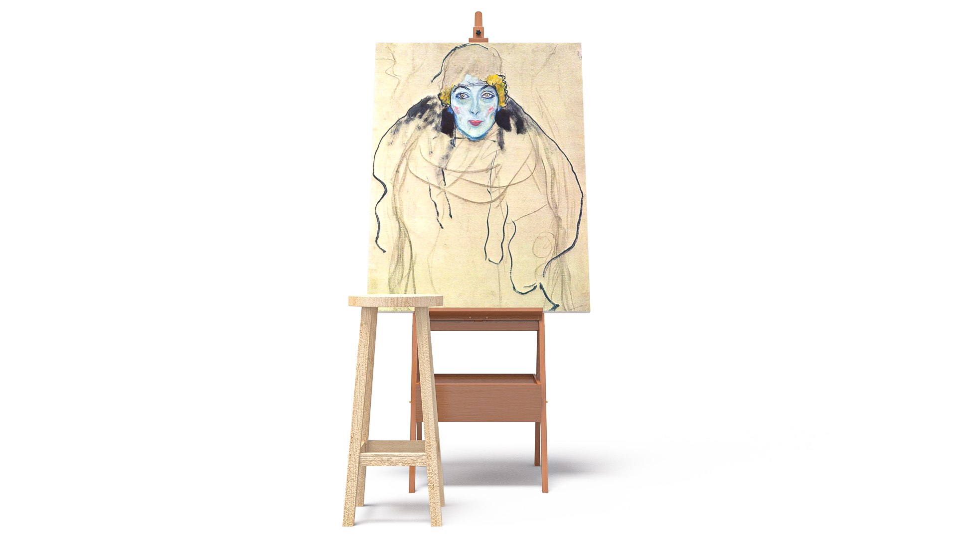 Easel 02 Model - TurboSquid 2146220