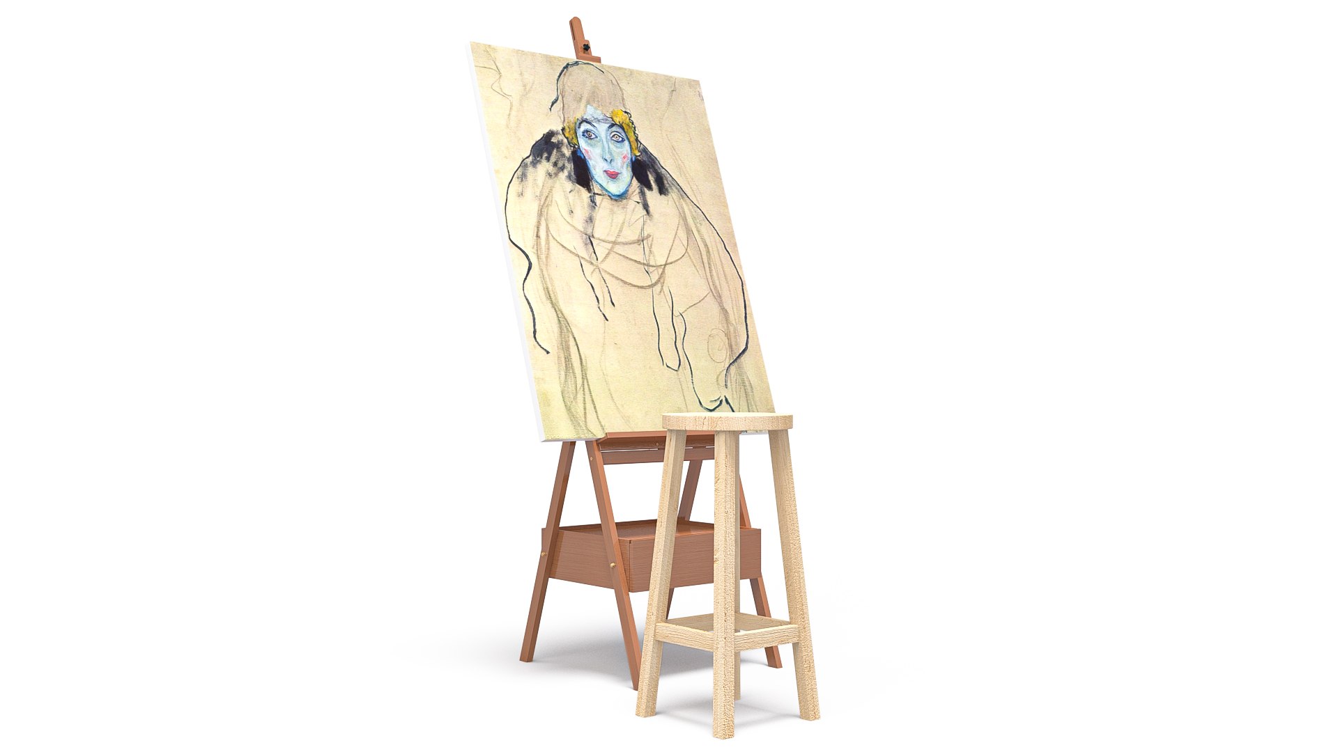 Easel 02 Model - TurboSquid 2146220