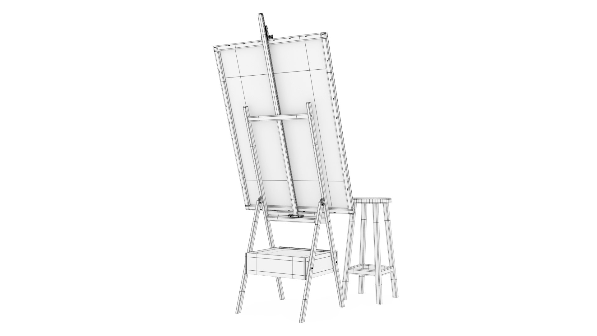 Easel 02 Model - TurboSquid 2146220