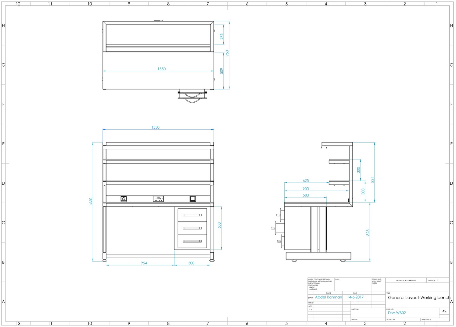 3D P2- Workingbench Model - TurboSquid 1245246