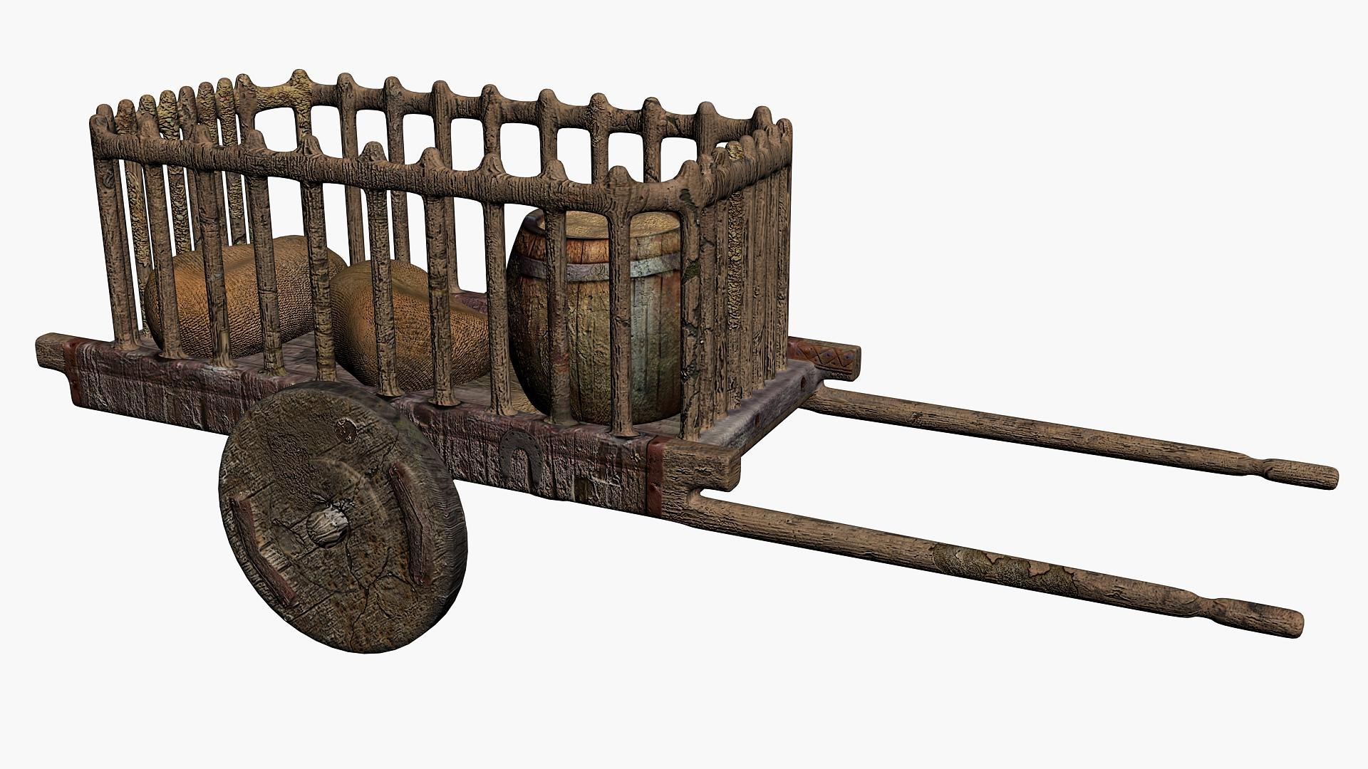 Medieval Cart Model - TurboSquid 2133118