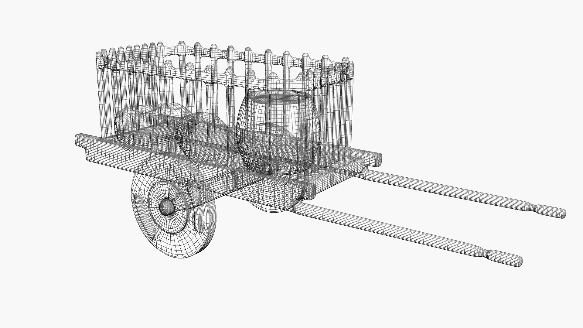 Medieval Cart Model - TurboSquid 2133118