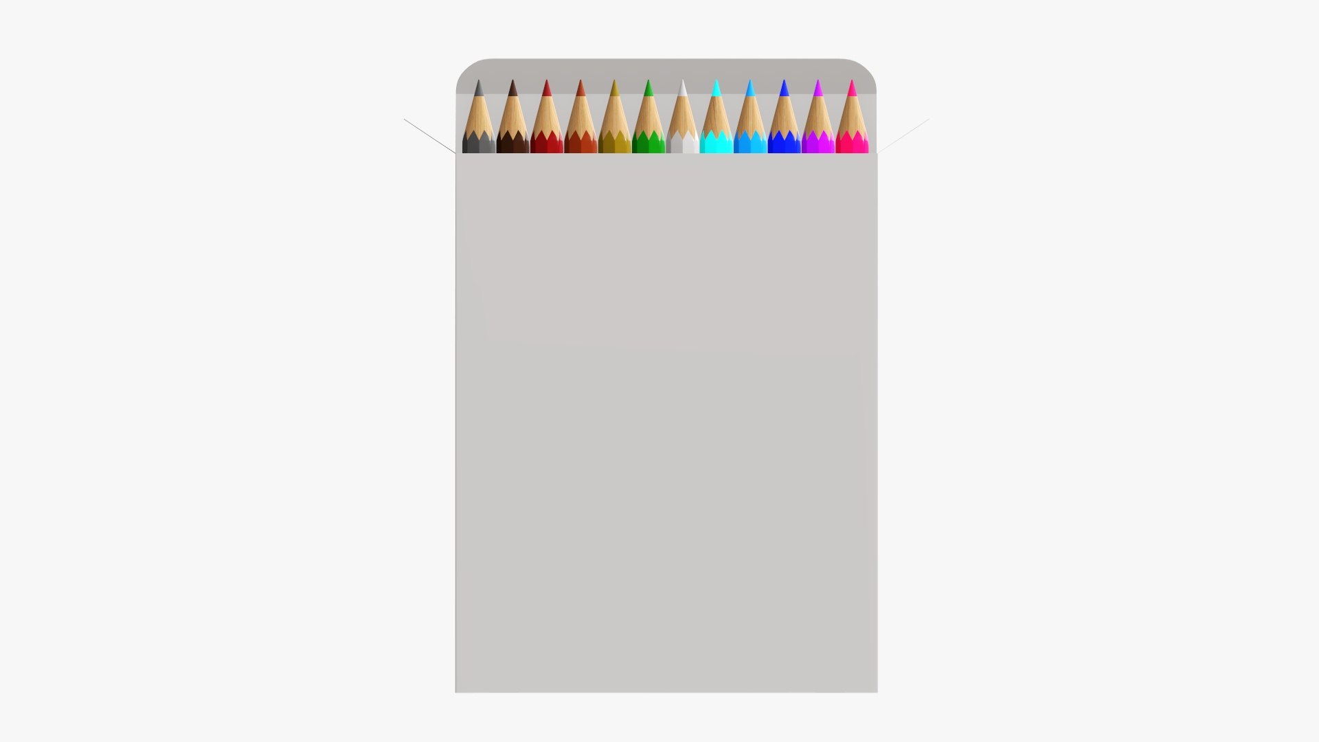 Pencil box color model - TurboSquid 1666598