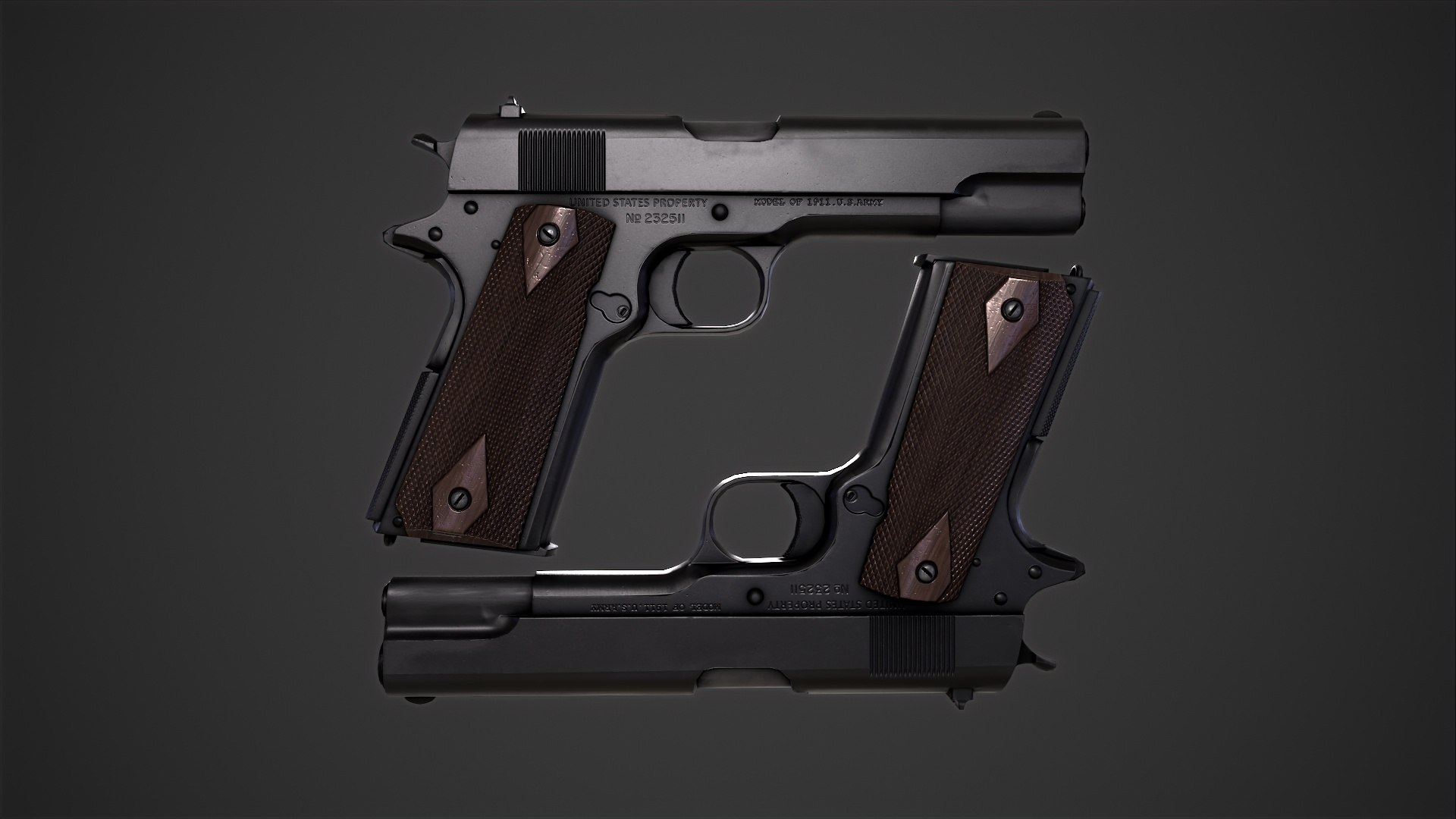 3D Clot-1911-Gameready - TurboSquid 1923683