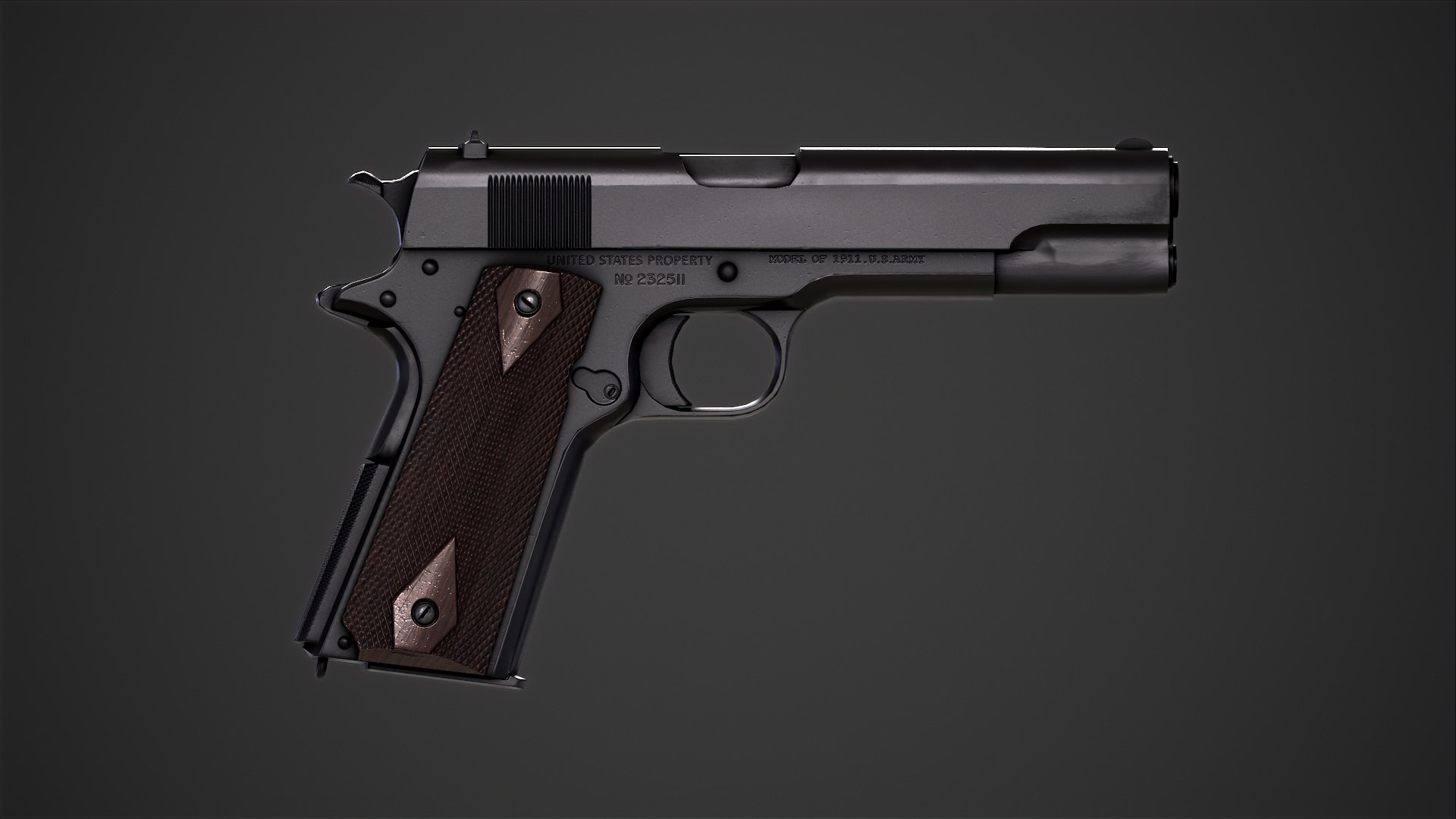 3D Clot-1911-Gameready - TurboSquid 1923683