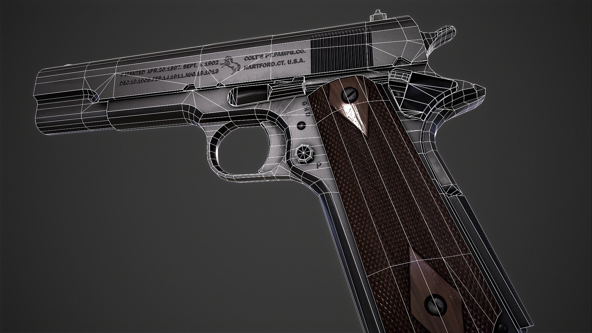 3D Clot-1911-Gameready - TurboSquid 1923683