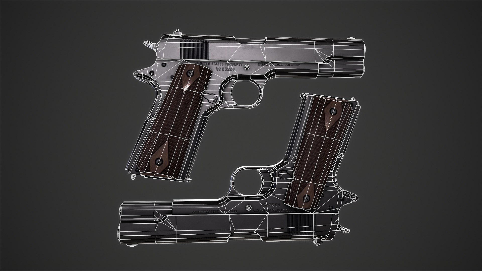 3D Clot-1911-Gameready - TurboSquid 1923683