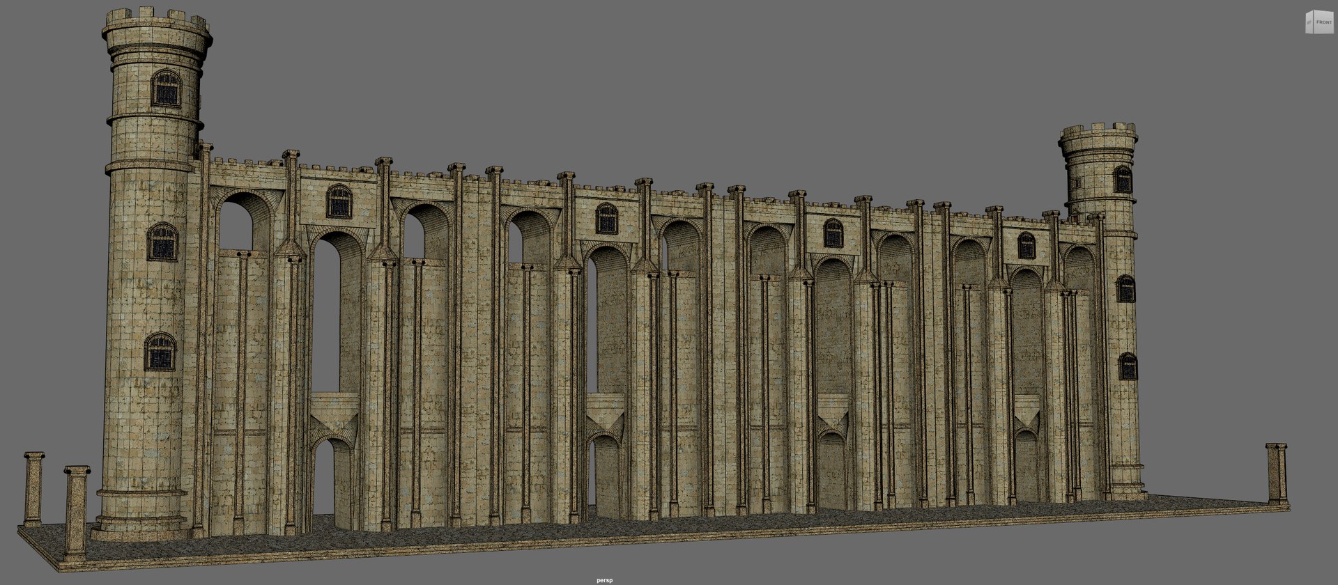 3D Model Ancient Aqueduct - TurboSquid 2202110