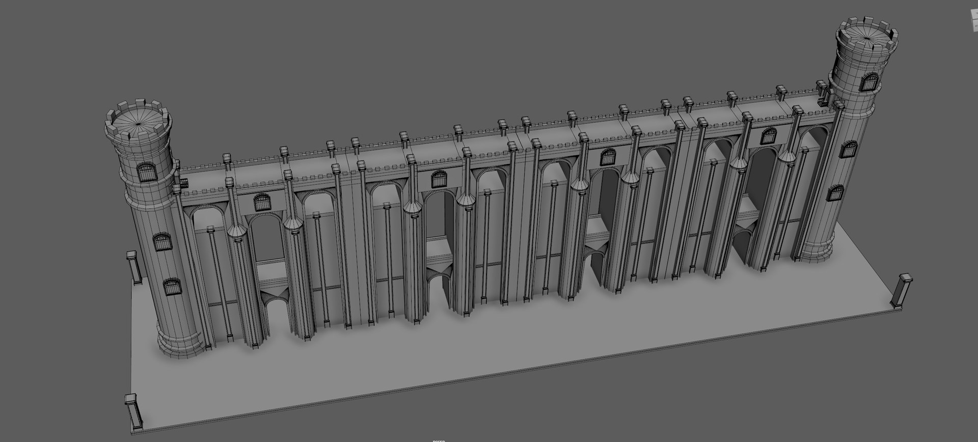 3D Model Ancient Aqueduct - TurboSquid 2202110