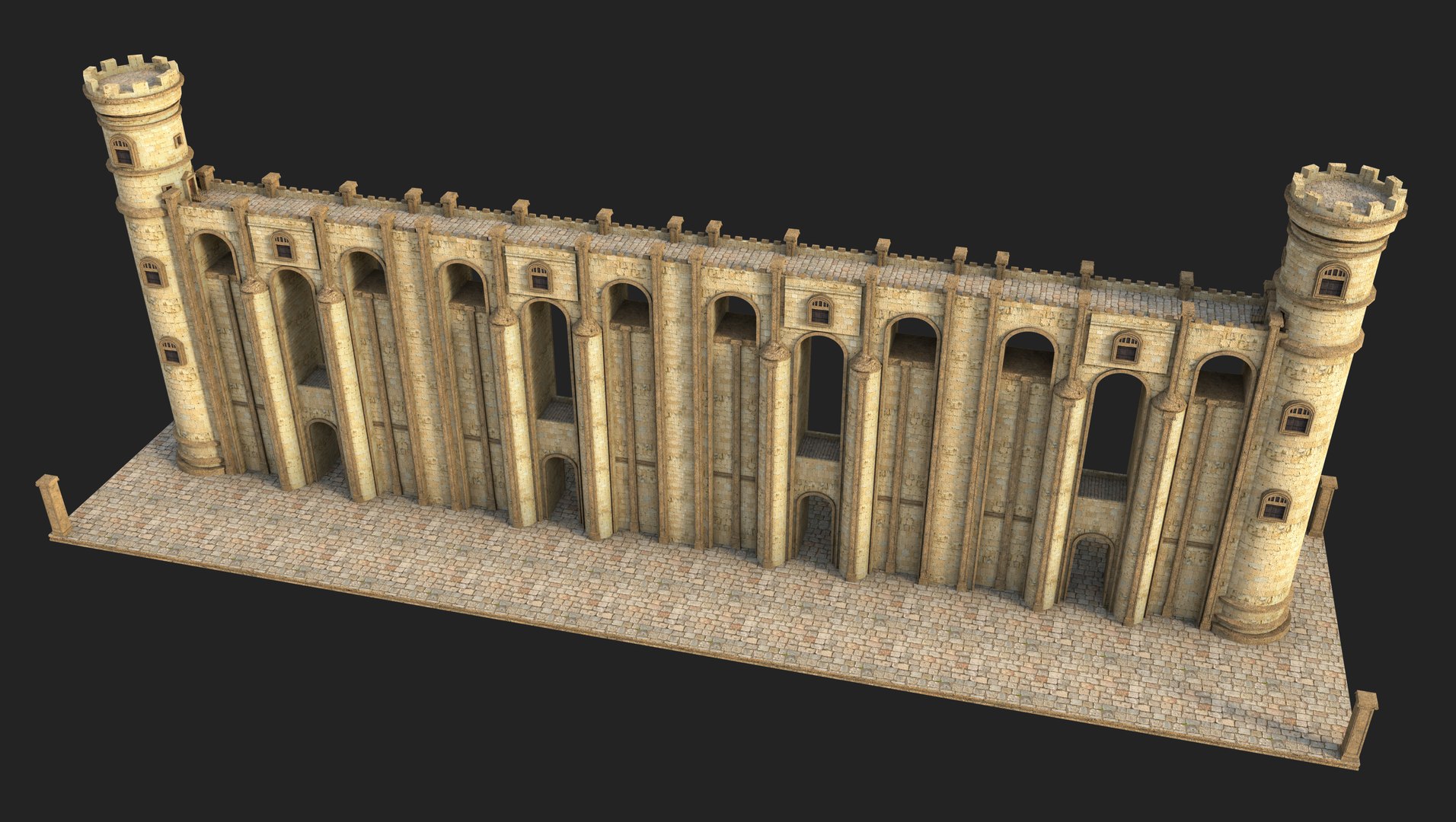 3D Model Ancient Aqueduct - TurboSquid 2202110