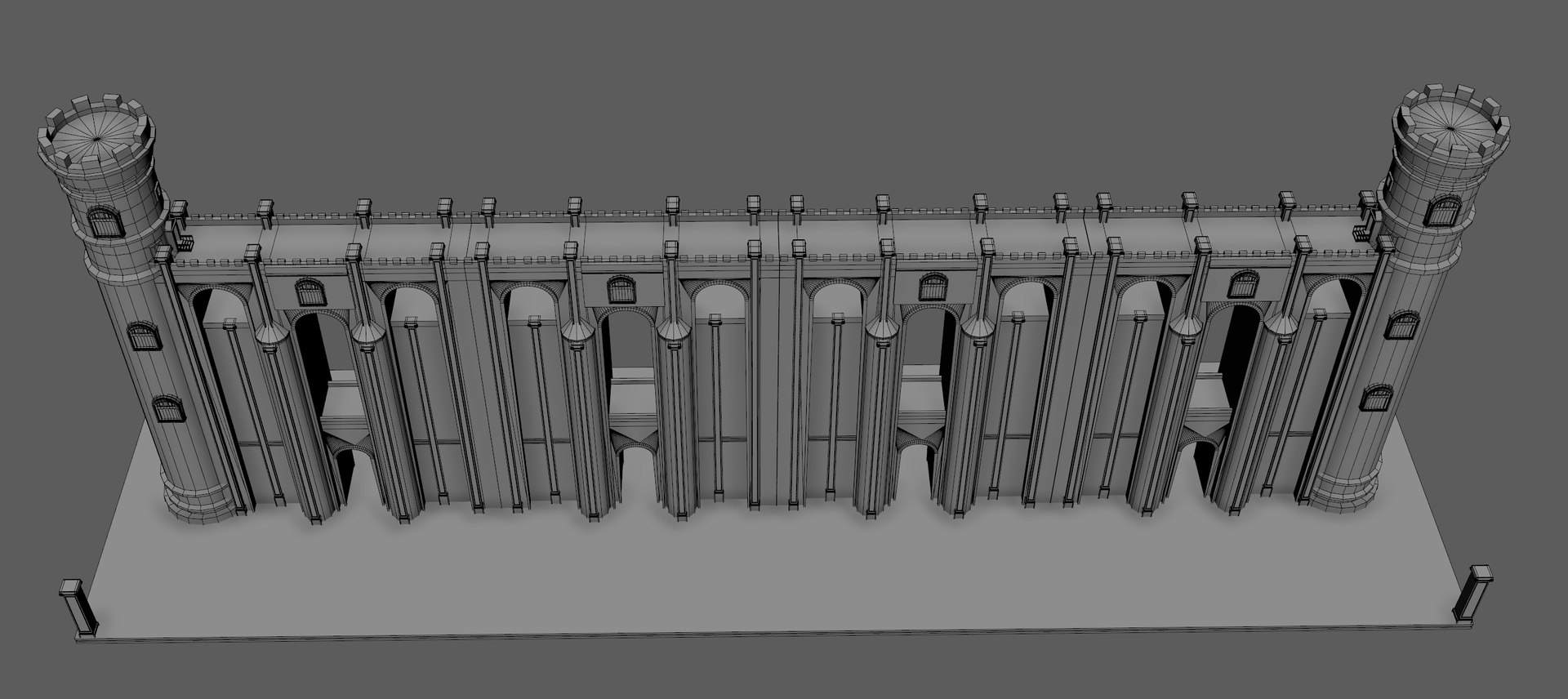 3D Model Ancient Aqueduct - TurboSquid 2202110