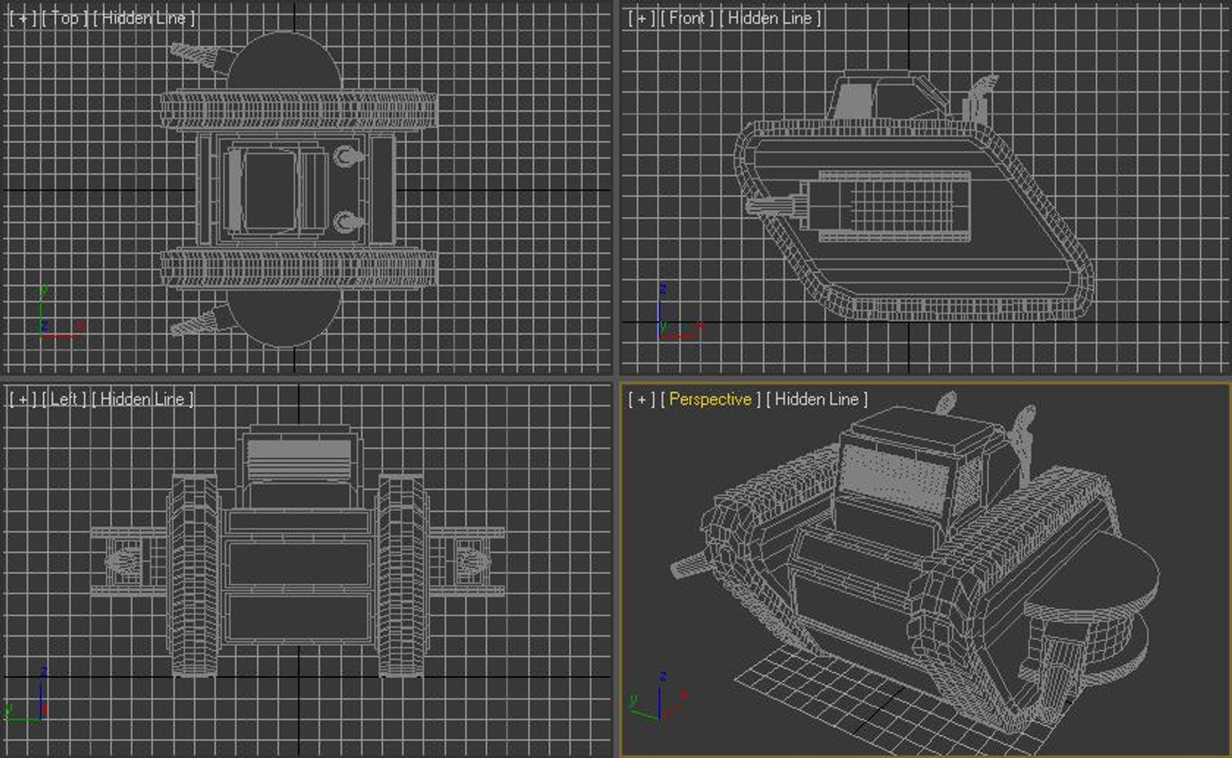 Armoured Track Layer 2nd 3d Model