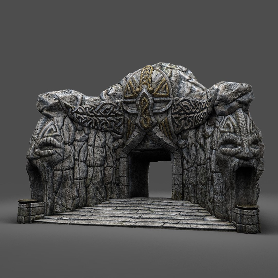 Cave-entrance Cave Entrance 3d Model