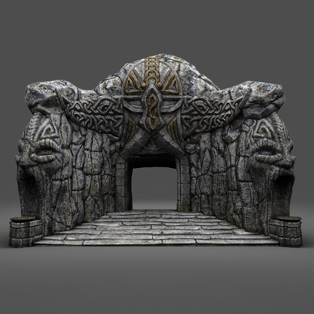 Cave-entrance Cave Entrance 3d Model