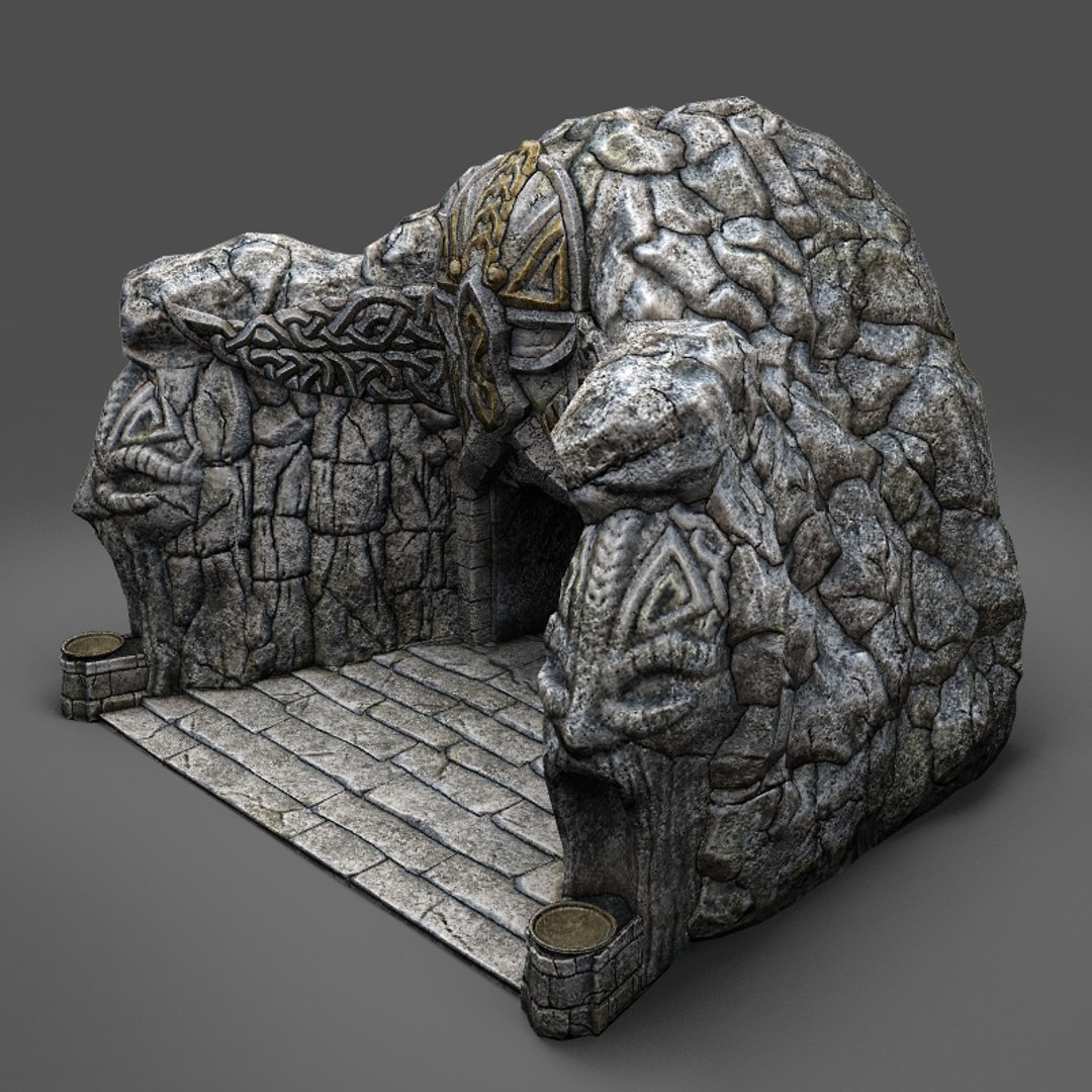 Cave-entrance Cave Entrance 3d Model