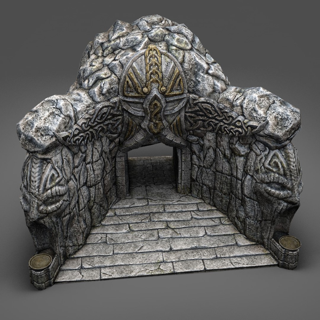 Cave-entrance Cave Entrance 3d Model