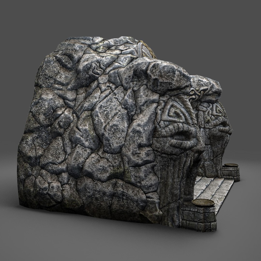 Cave-entrance Cave Entrance 3d Model