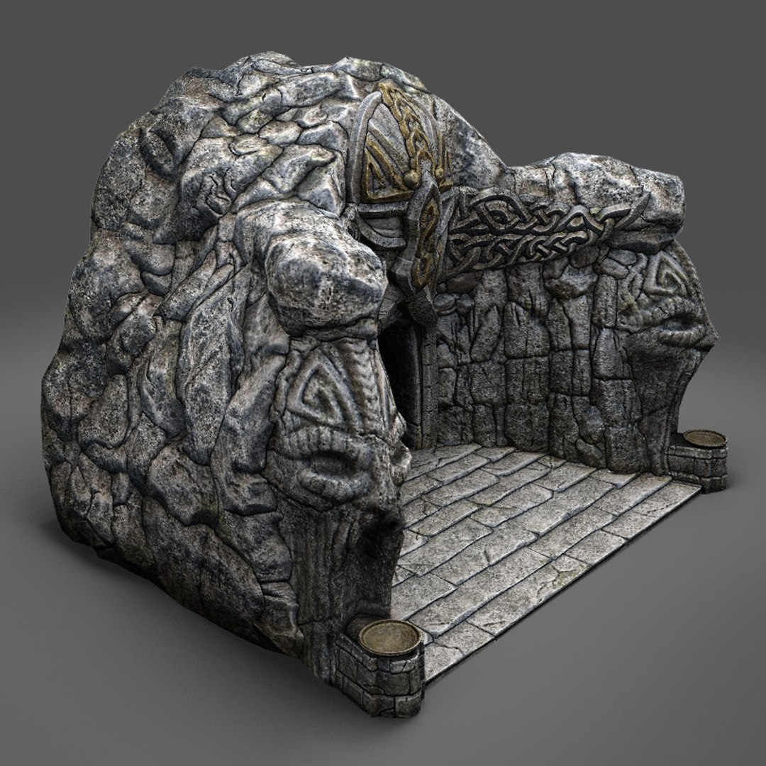 Cave-entrance Cave Entrance 3d Model