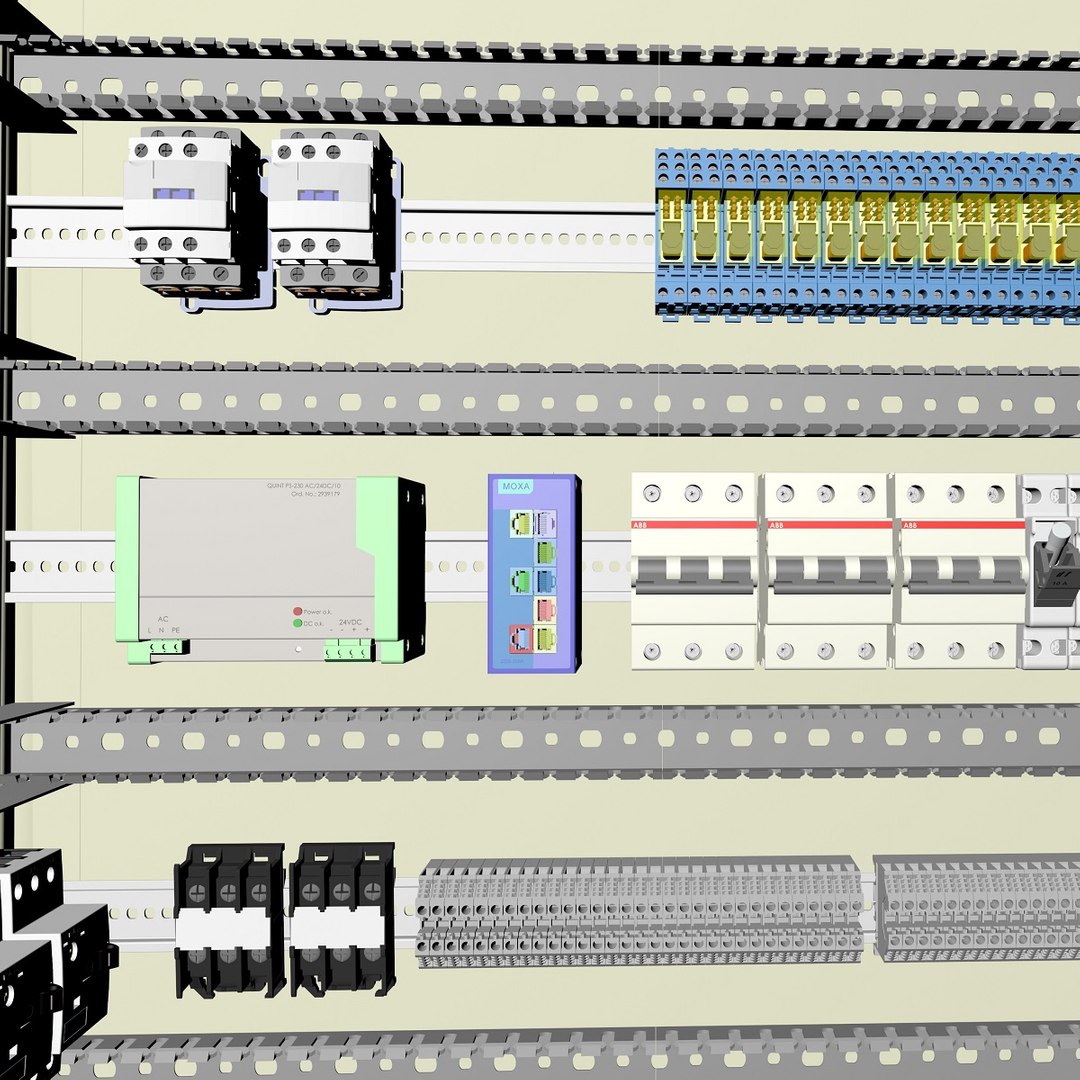 Synchronizing panel switch gear 3D model - TurboSquid 1377101