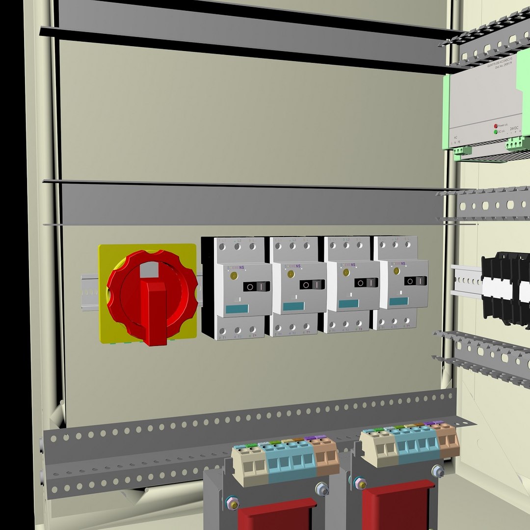 Synchronizing panel switch gear 3D model - TurboSquid 1377101