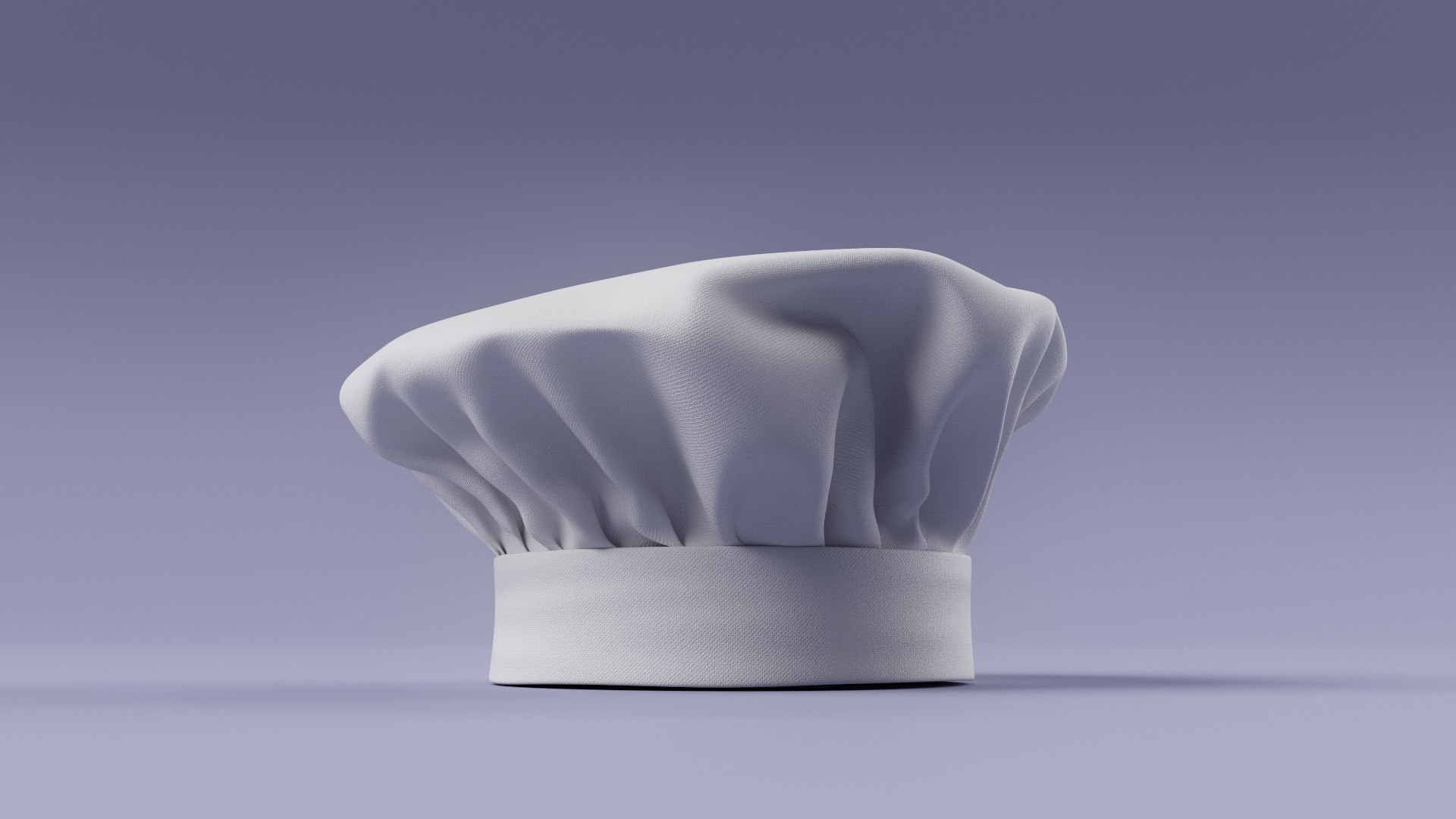 3D Cotton Chef Hat - TurboSquid 1816122