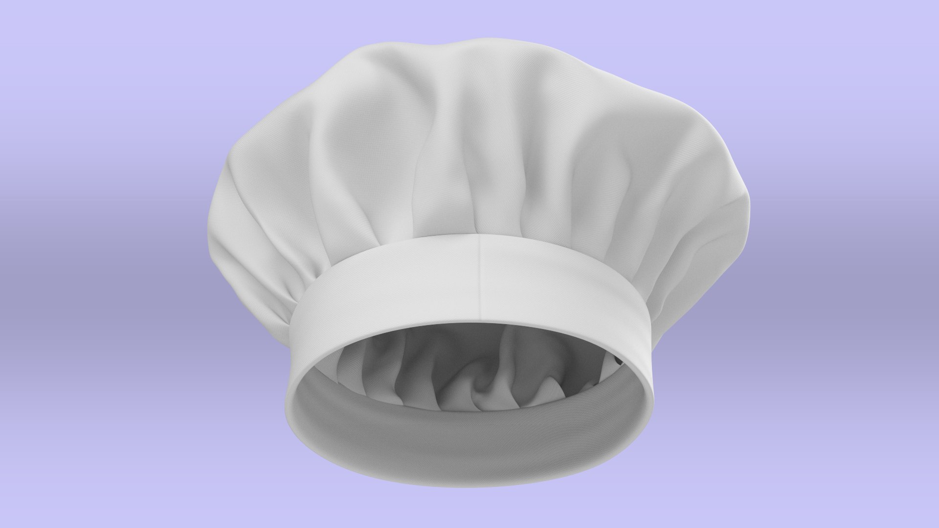 3D Cotton Chef Hat - TurboSquid 1816122