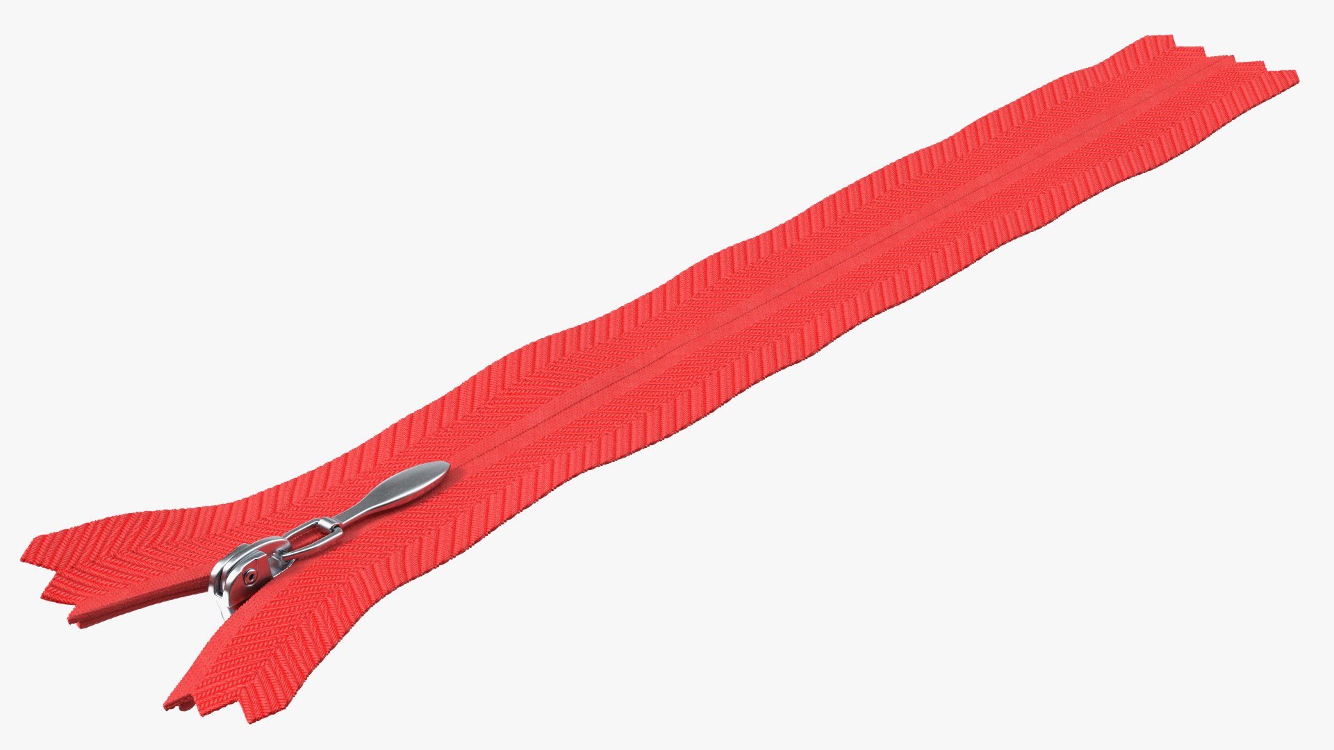 Nylon Invisible Zipper Red 3D model - TurboSquid 1809784
