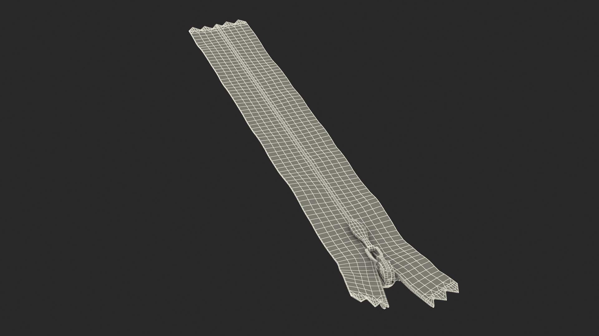 Nylon Invisible Zipper Red 3D Model - TurboSquid 1809784