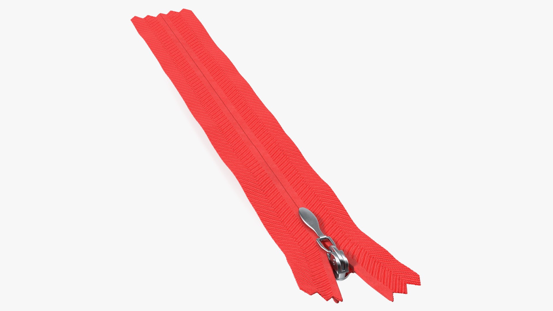 Nylon Invisible Zipper Red 3D model - TurboSquid 1809784