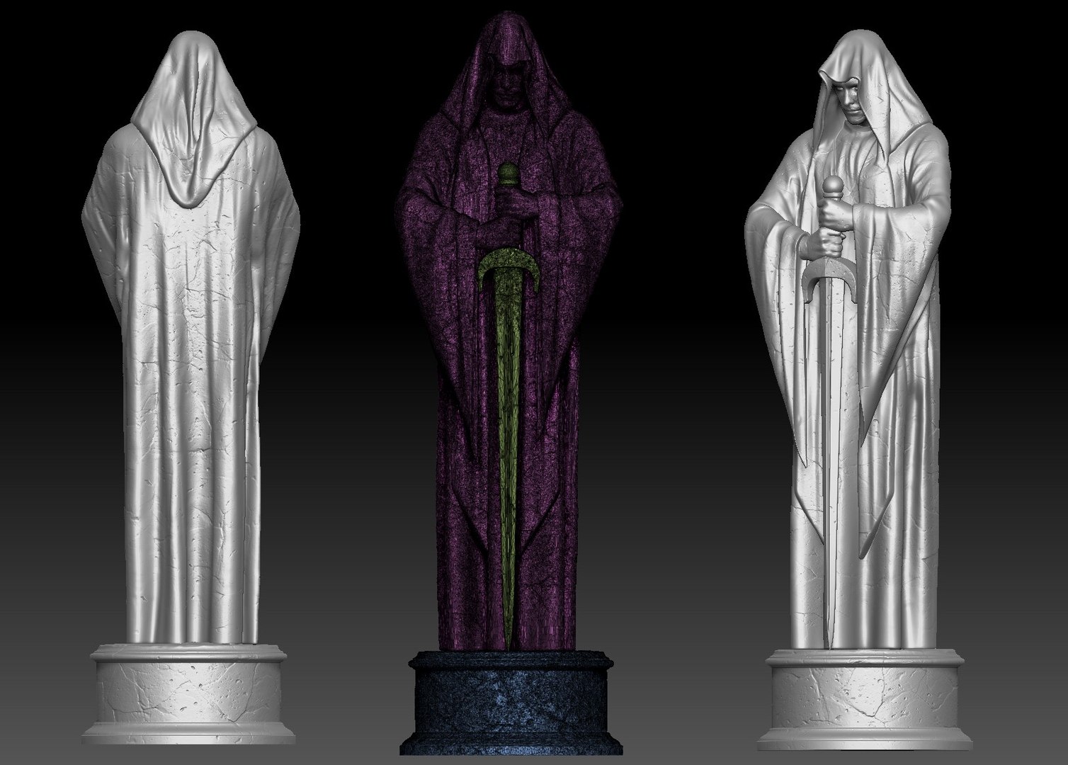 Guard Statue 3D - TurboSquid 2146888