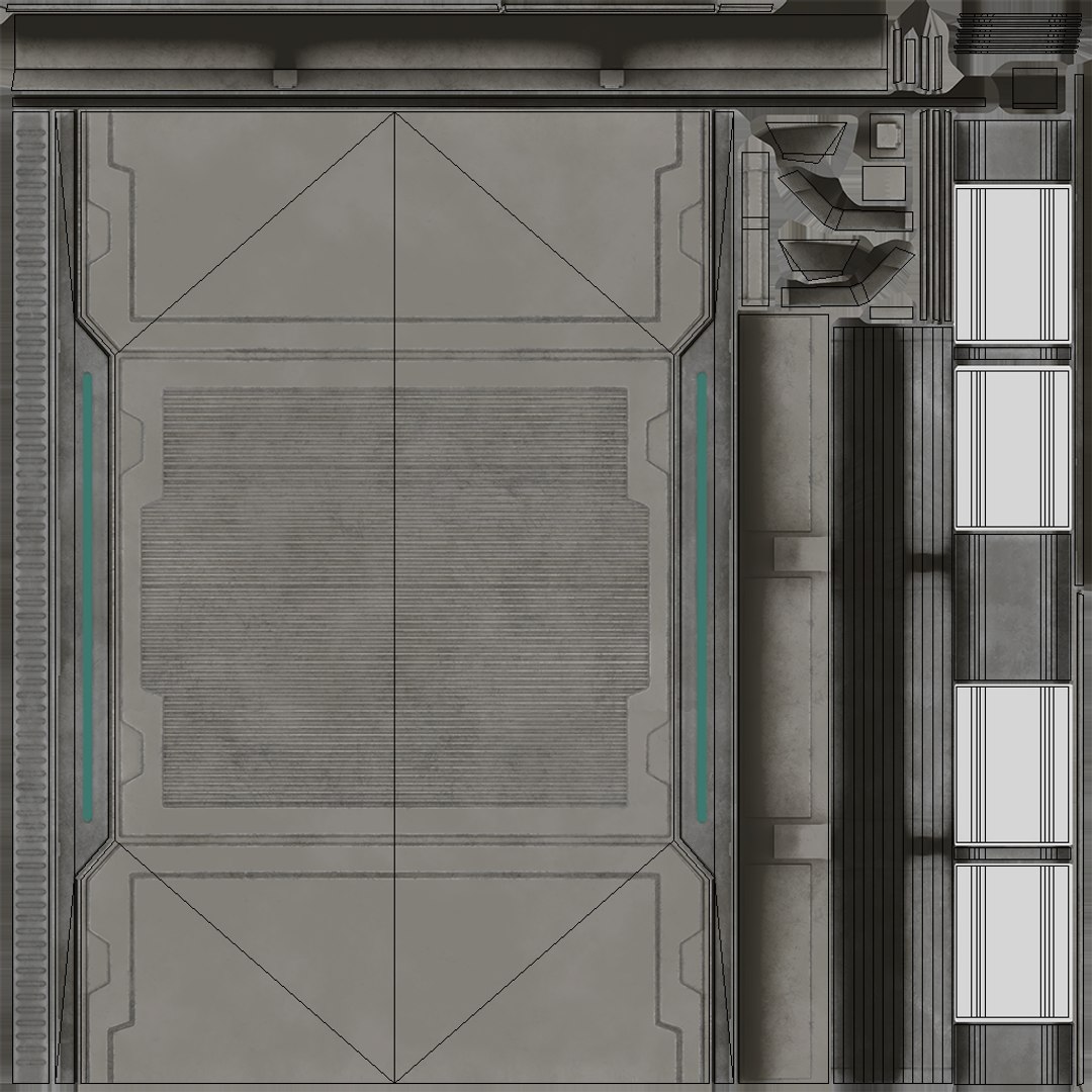 Modular Corridor - Polys Model - TurboSquid 1636906