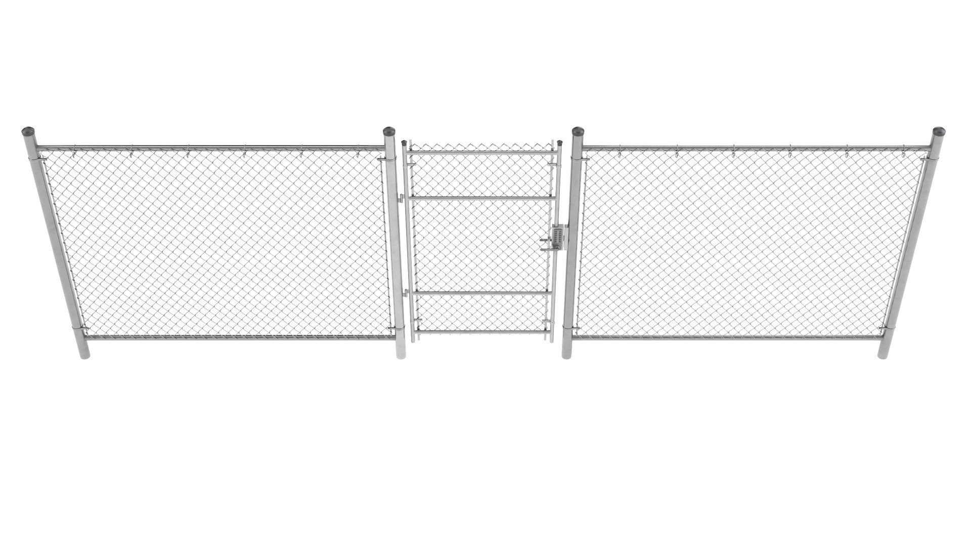 Chain LInk Gate Model - TurboSquid 2318215
