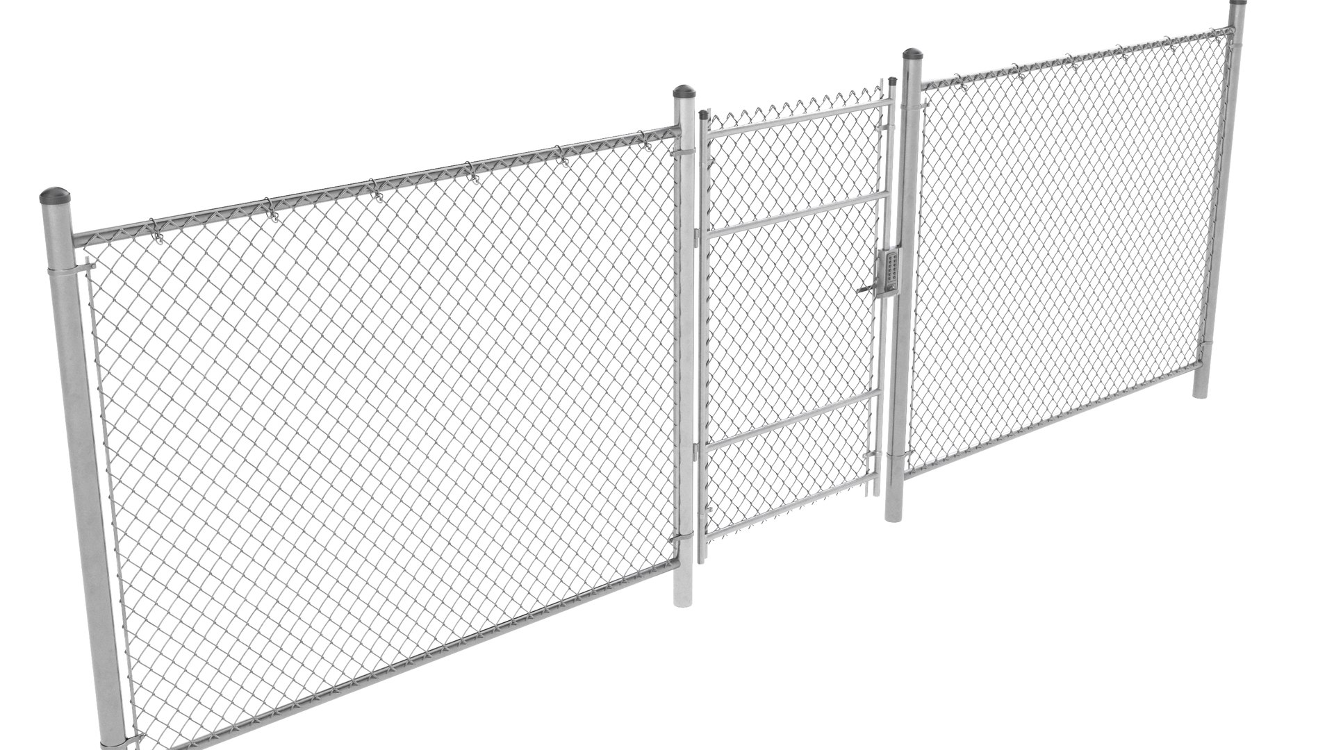 Chain LInk Gate Model - TurboSquid 2318215