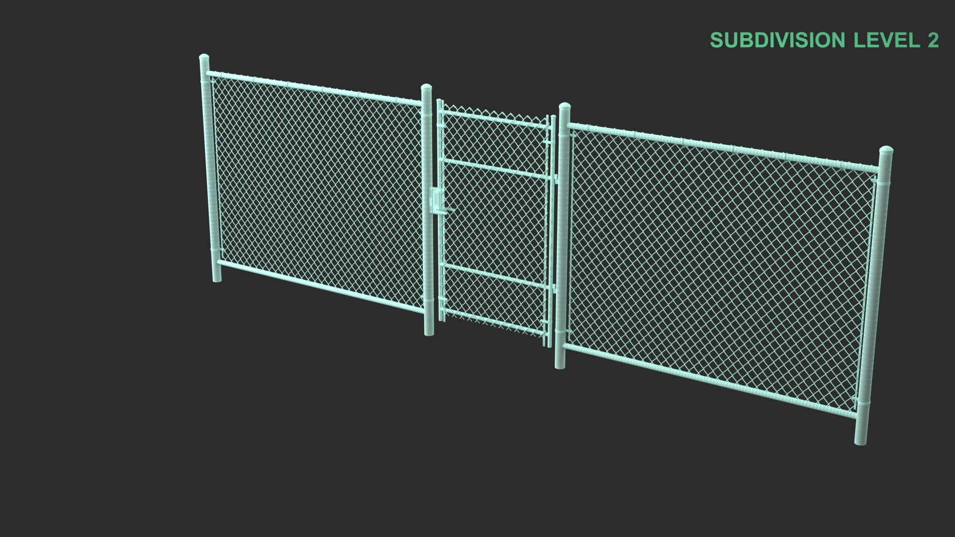 Chain LInk Gate Model - TurboSquid 2318215