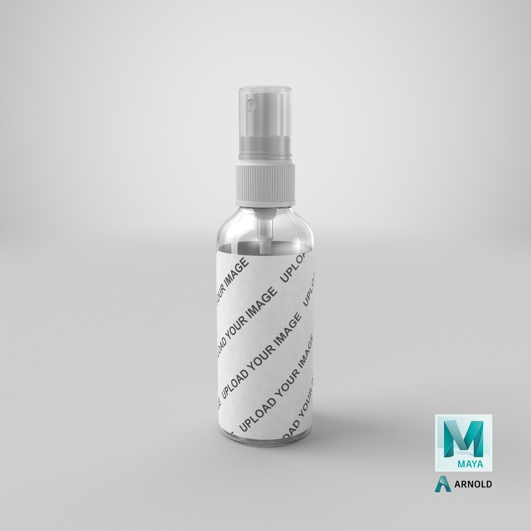 3D Cosmetic Bottle Spray 100 - TurboSquid 1589102