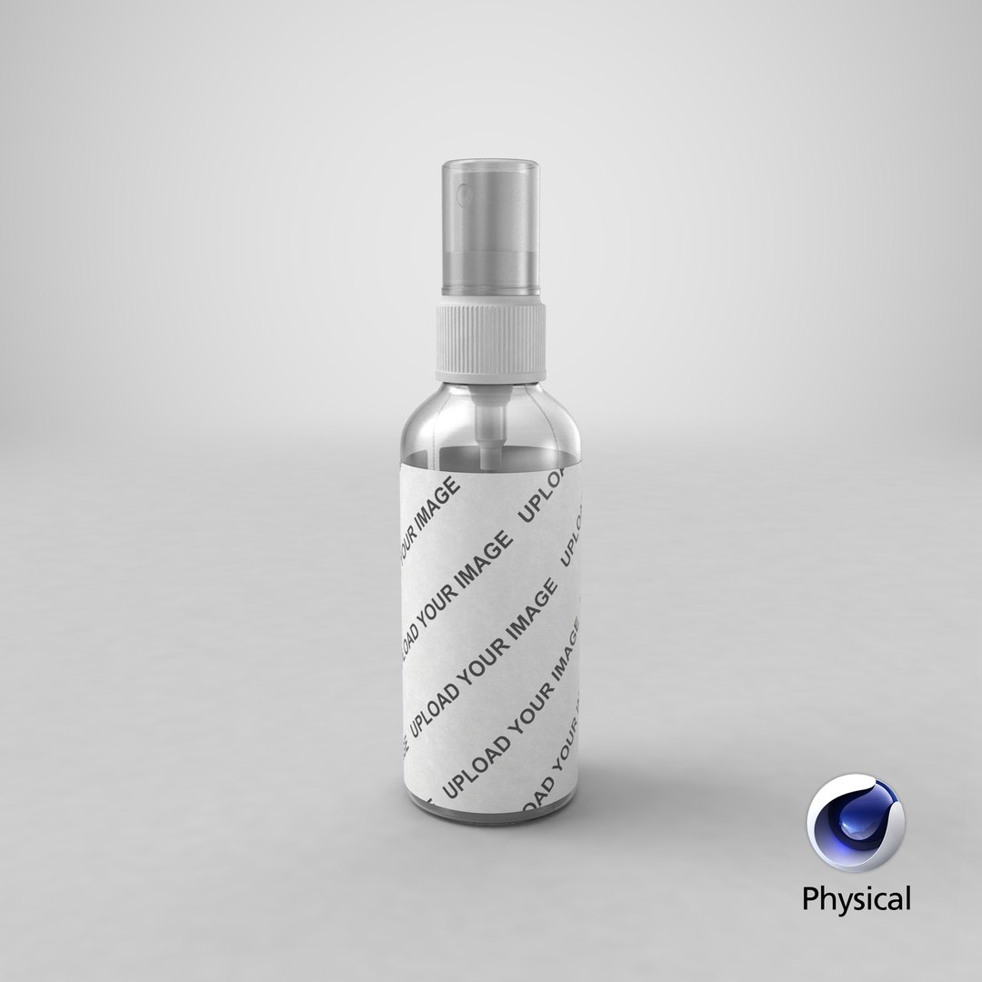 3D Cosmetic Bottle Spray 100 - TurboSquid 1589102