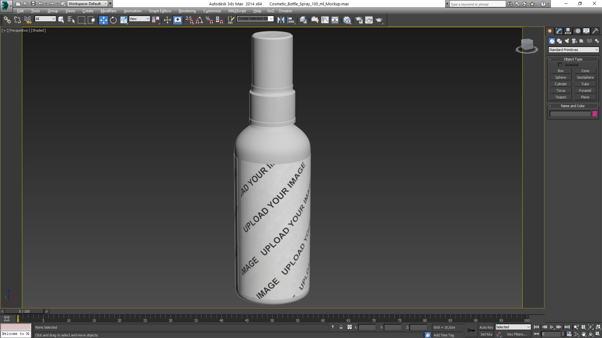 3D cosmetic bottle spray 100 - TurboSquid 1589102