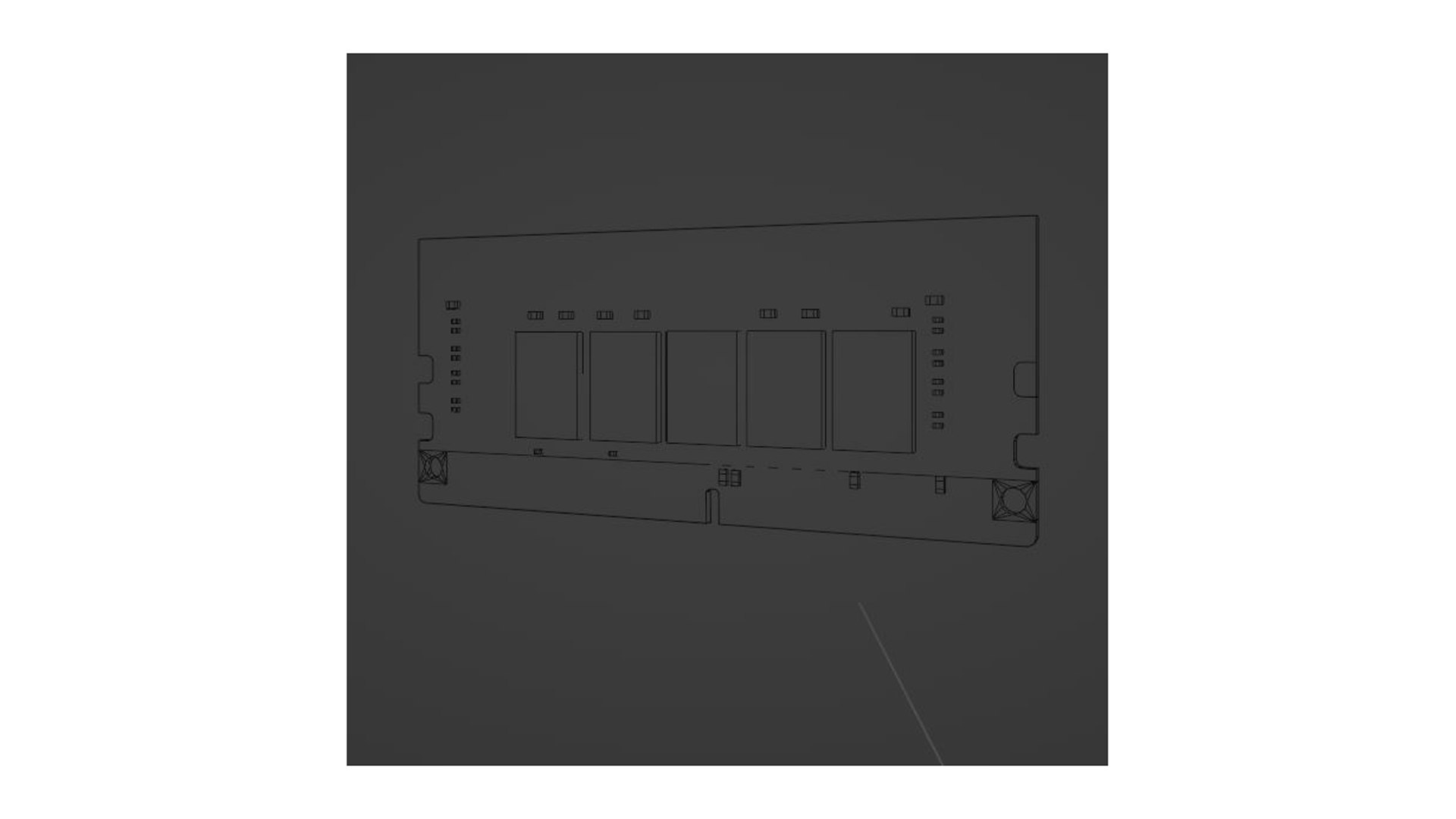 3D DDR4 SODIMM Laptop Ram Stick Model - TurboSquid 2082608
