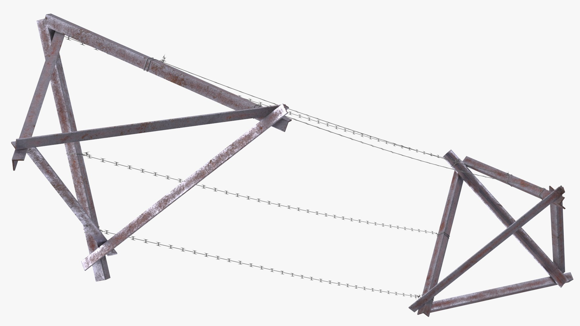 Wire Entanglement Barrier Razors 3D - TurboSquid 1713186