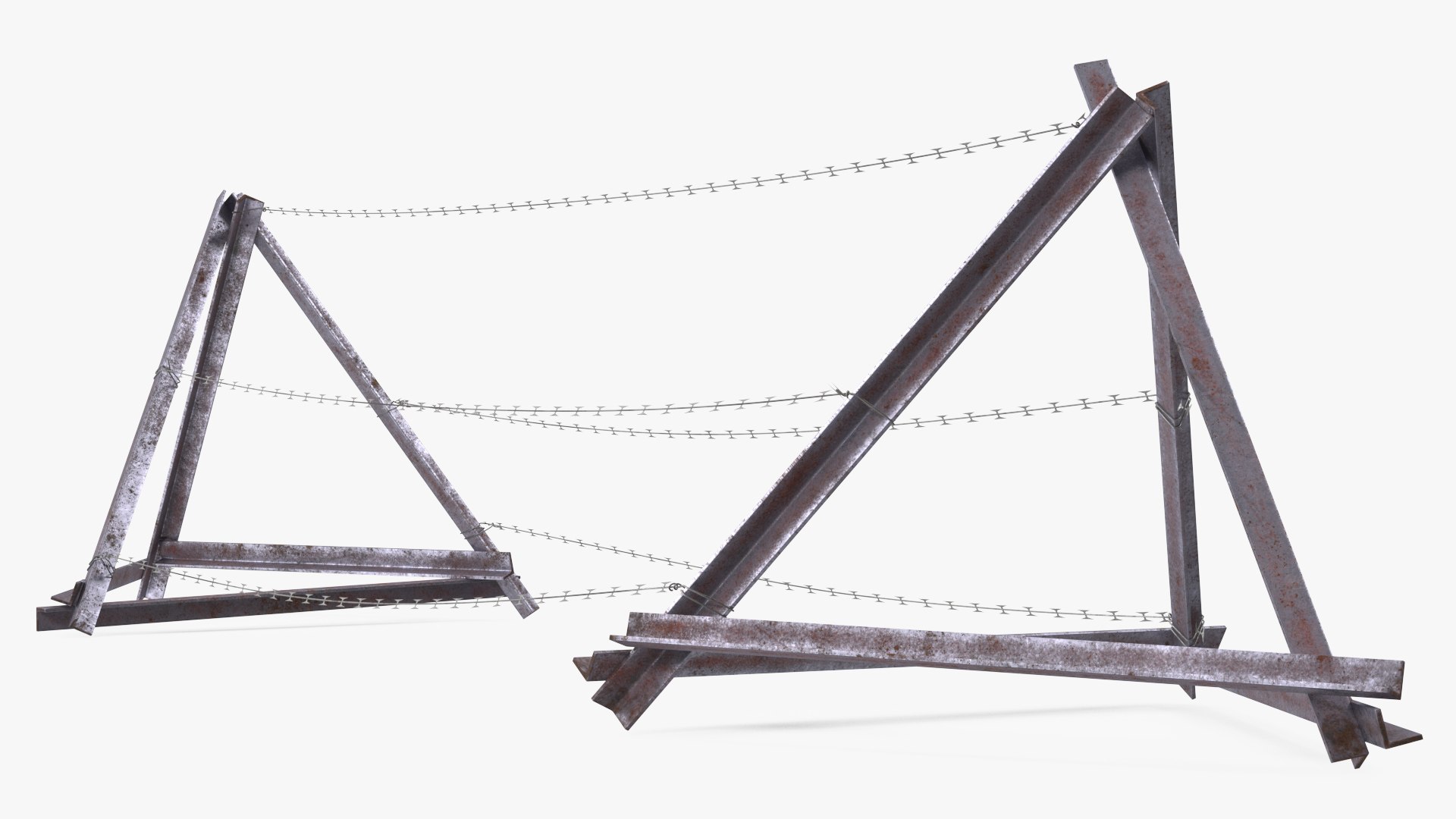 Wire entanglement barrier razors 3D - TurboSquid 1713186