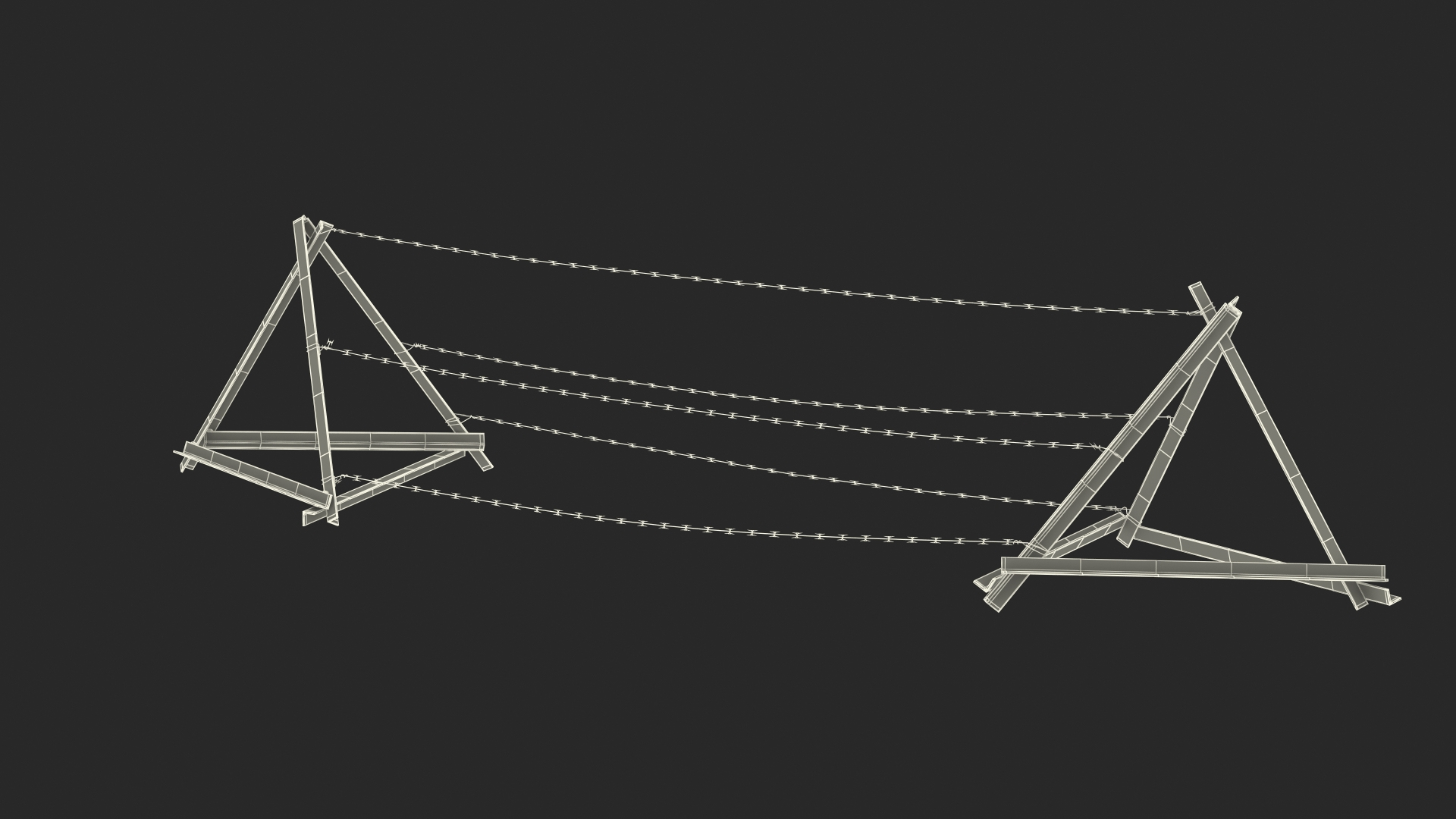 Wire Entanglement Barrier Razors 3D - TurboSquid 1713186