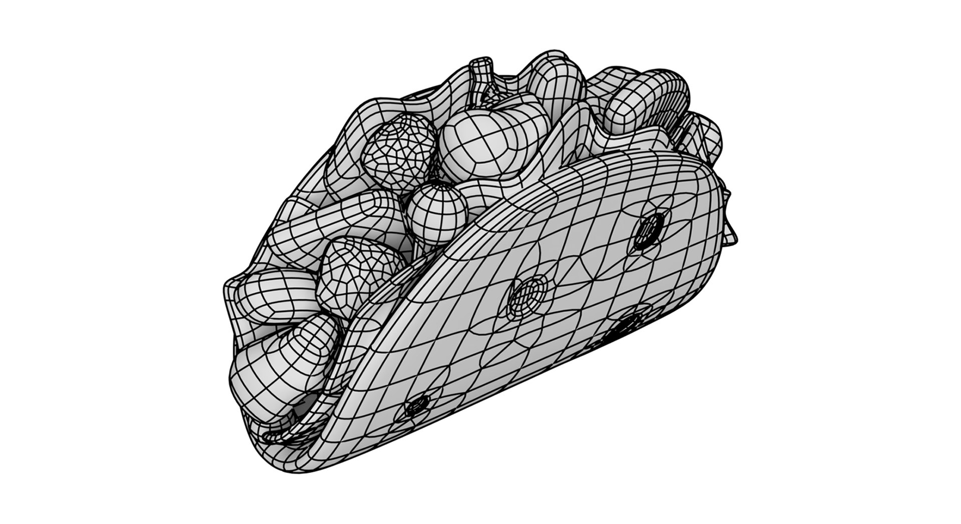 Cartoon Taco 3D Model - TurboSquid 1960850