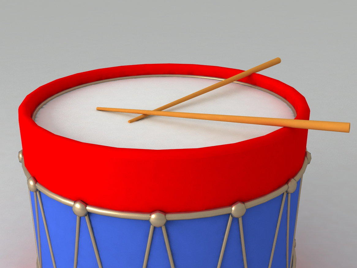 3d model of drum