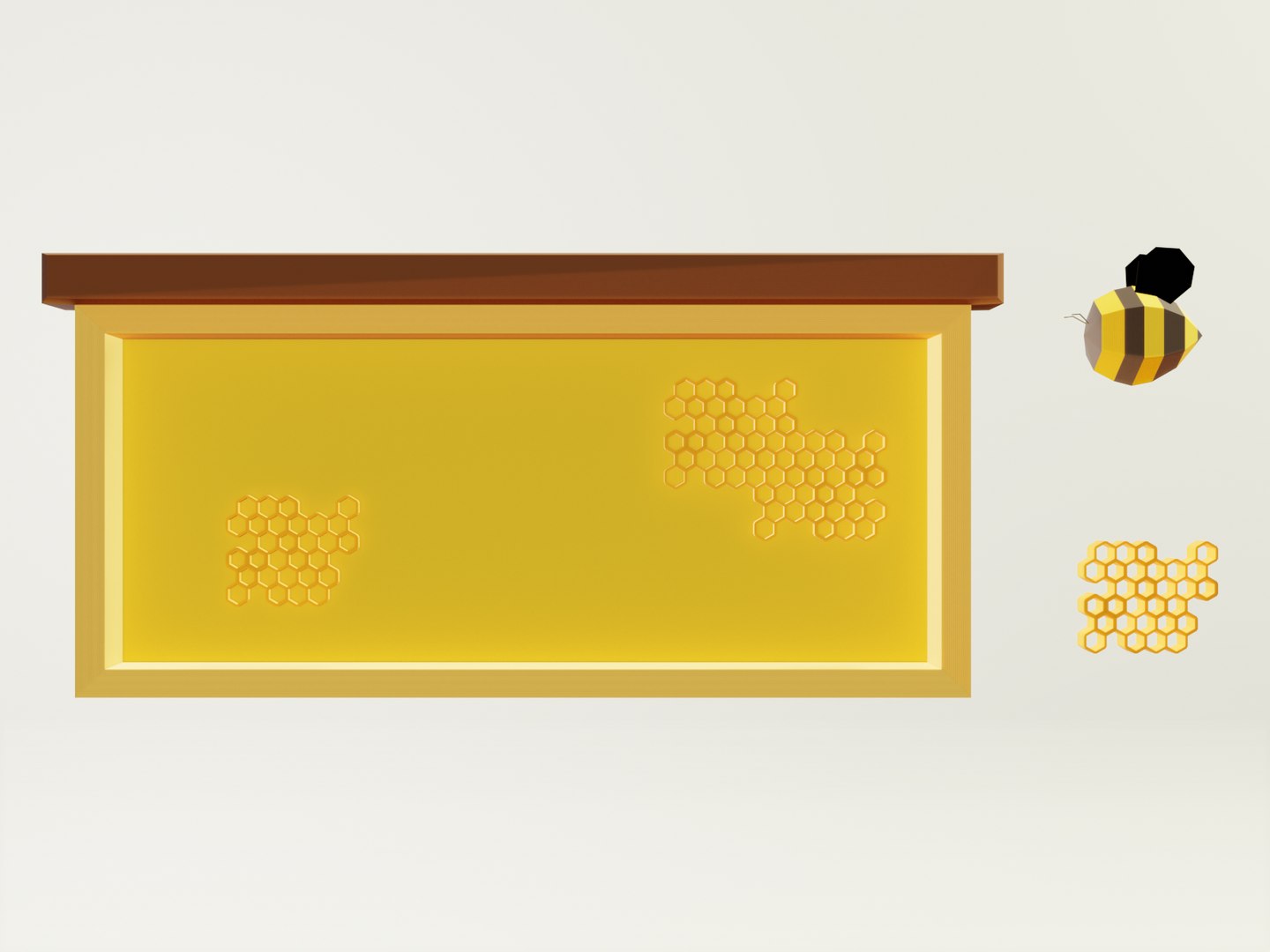 Cartoon beehive pack bee 3D model - TurboSquid 1639526
