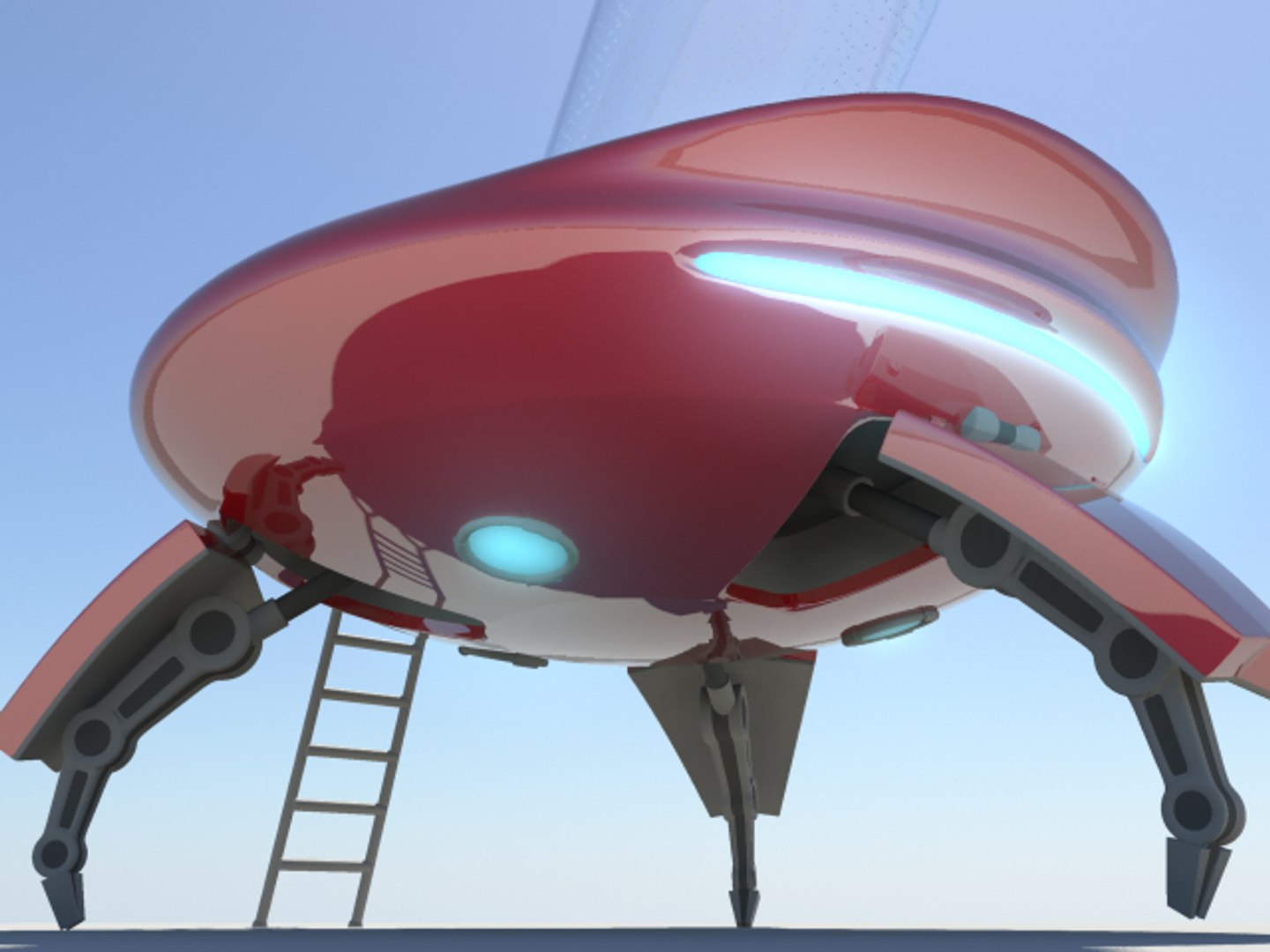 Ufo Space Vehicle 3d Ma